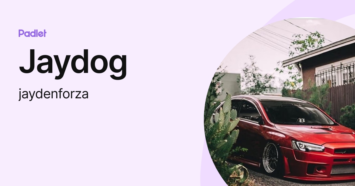 Jaydog (jaydenforza) profile | Padlet