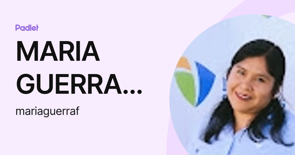 MARIA GUERRA FRECIA (mariaguerraf) profile | Padlet