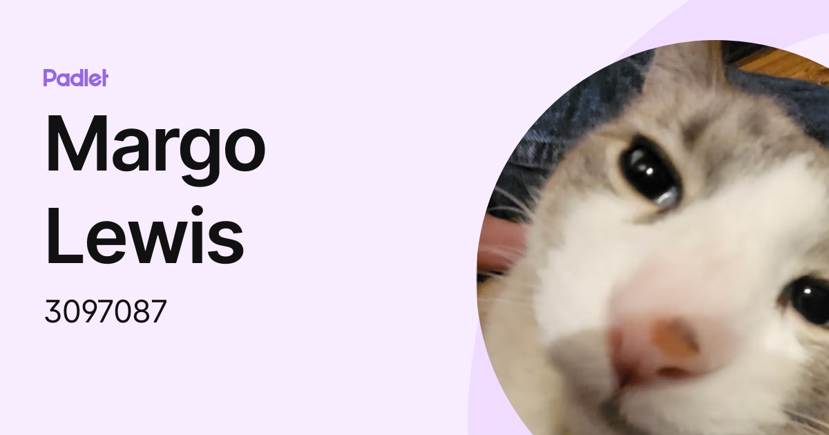 Margo Lewis (3097087) profile | Padlet