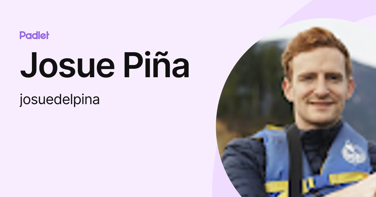 Josue Piña (josuedelpina) profile | Padlet