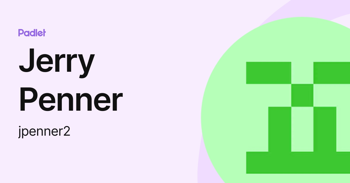 Jerry Penner (jpenner2) profile | Padlet