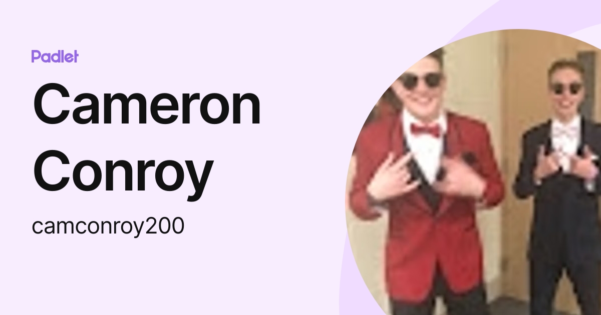 Cameron Conroy (camconroy200) profile | Padlet