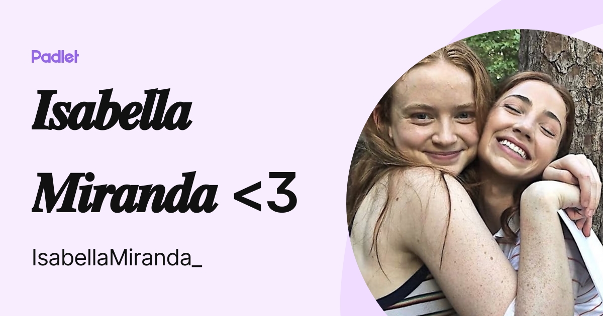 𝑰𝒔𝒂𝒃𝒆𝒍𝒍𝒂 𝑴𝒊𝒓𝒂𝒏𝒅𝒂