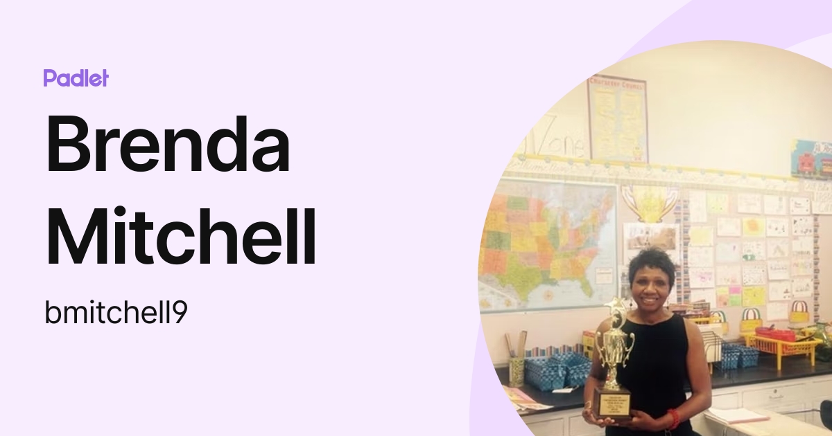 Brenda Mitchell (bmitchell9) profile | Padlet