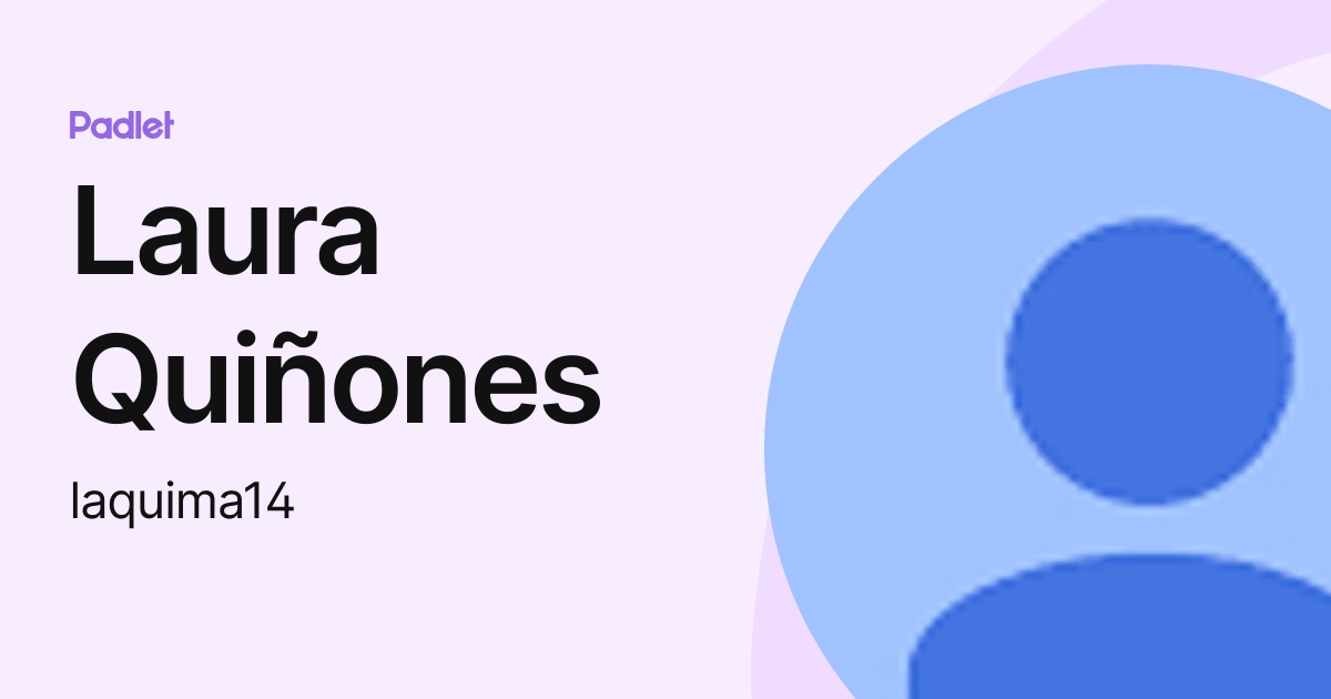 Laura Quiñones (laquima14) profile | Padlet