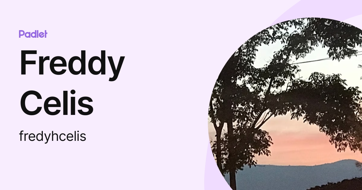Freddy Celis (fredyhcelis) profile | Padlet