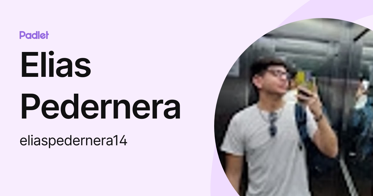 Elias Pedernera (eliaspedernera14) profile | Padlet