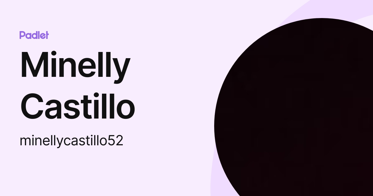 Minelly Castillo (minellycastillo52) profile | Padlet