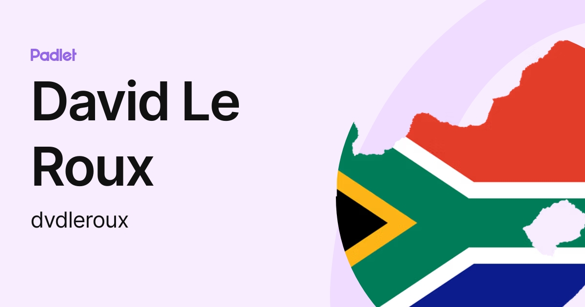 David Le Roux (dvdleroux) profile | Padlet