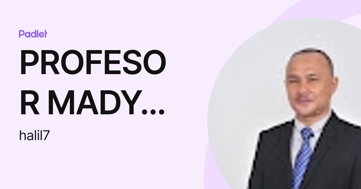 PROFESOR MADYA DR HALIL PAINO (halil7) profile | Padlet