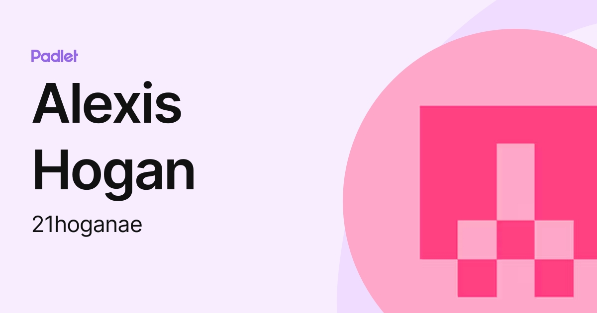 Alexis Hogan (21hoganae) profile | Padlet