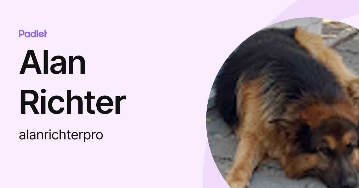 Alan Richter (alanrichterpro) profile | Padlet