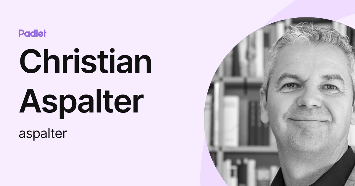 Christian Aspalter (aspalter) profile | Padlet