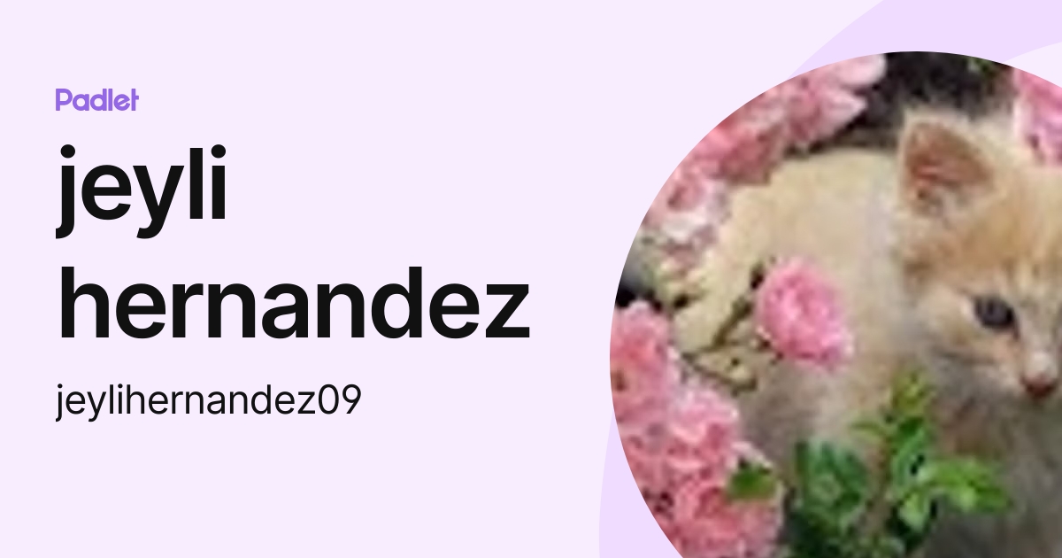 jeyli hernandez (jeylihernandez09) profile | Padlet