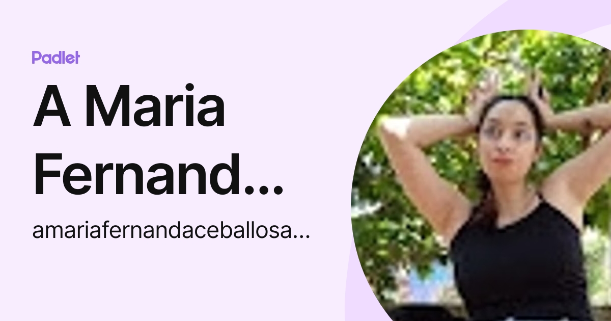 A Maria Fernanda Ceballos Aragón (amariafernandaceballosaragon) profile ...