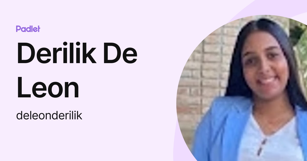 Derilik De Leon (deleonderilik) profile | Padlet