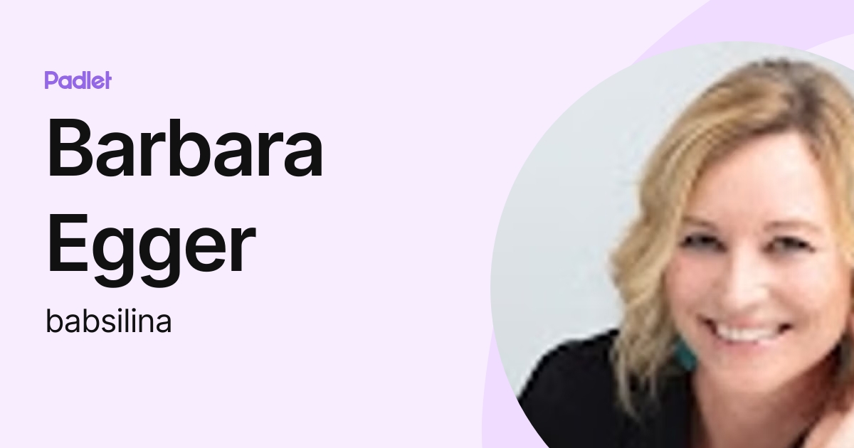 Barbara Egger (babsilina) profile | Padlet
