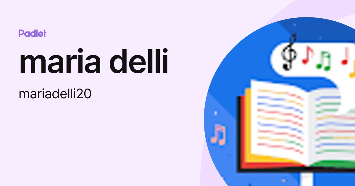 Προφίλ maria delli (mariadelli20) | Padlet