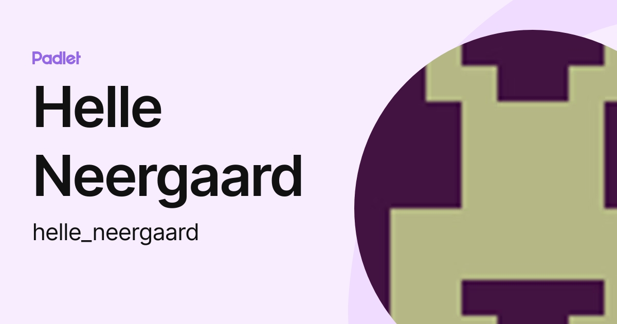 Helle Neergaard (helle_neergaard) profile | Padlet