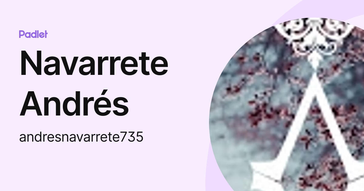 Navarrete Andrés (andresnavarrete735) profile | Padlet