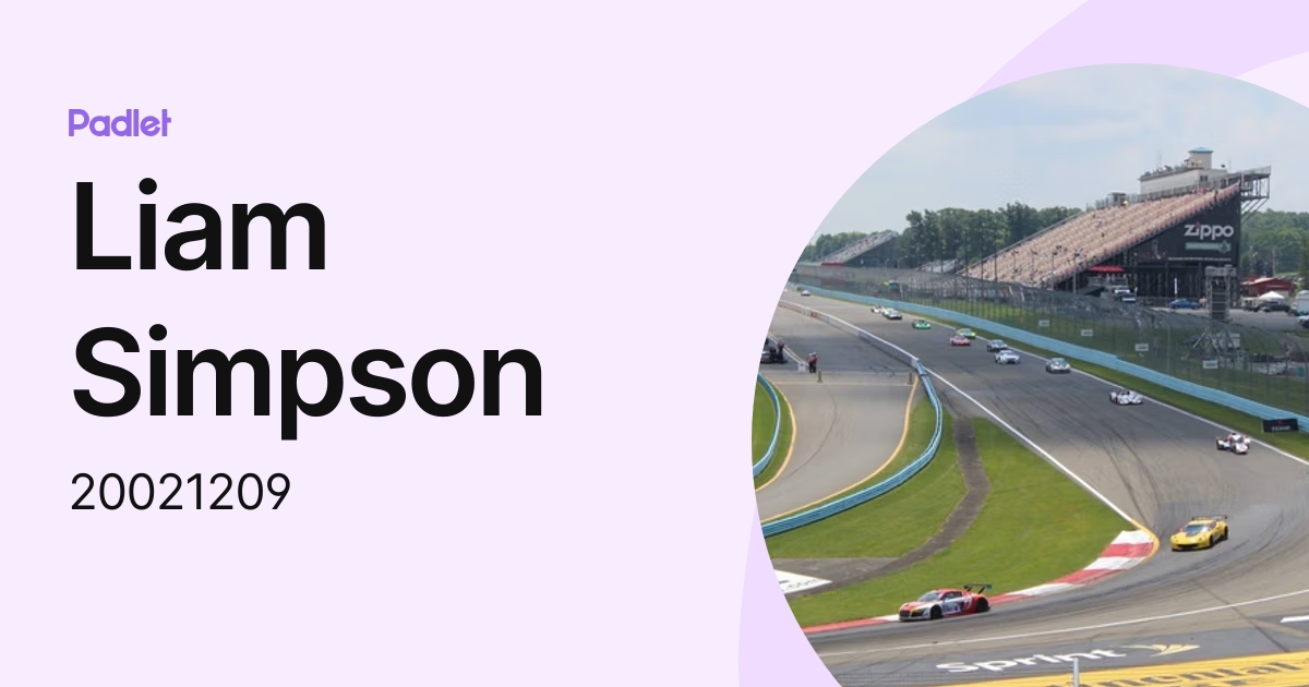 Liam Simpson (20021209) profile | Padlet