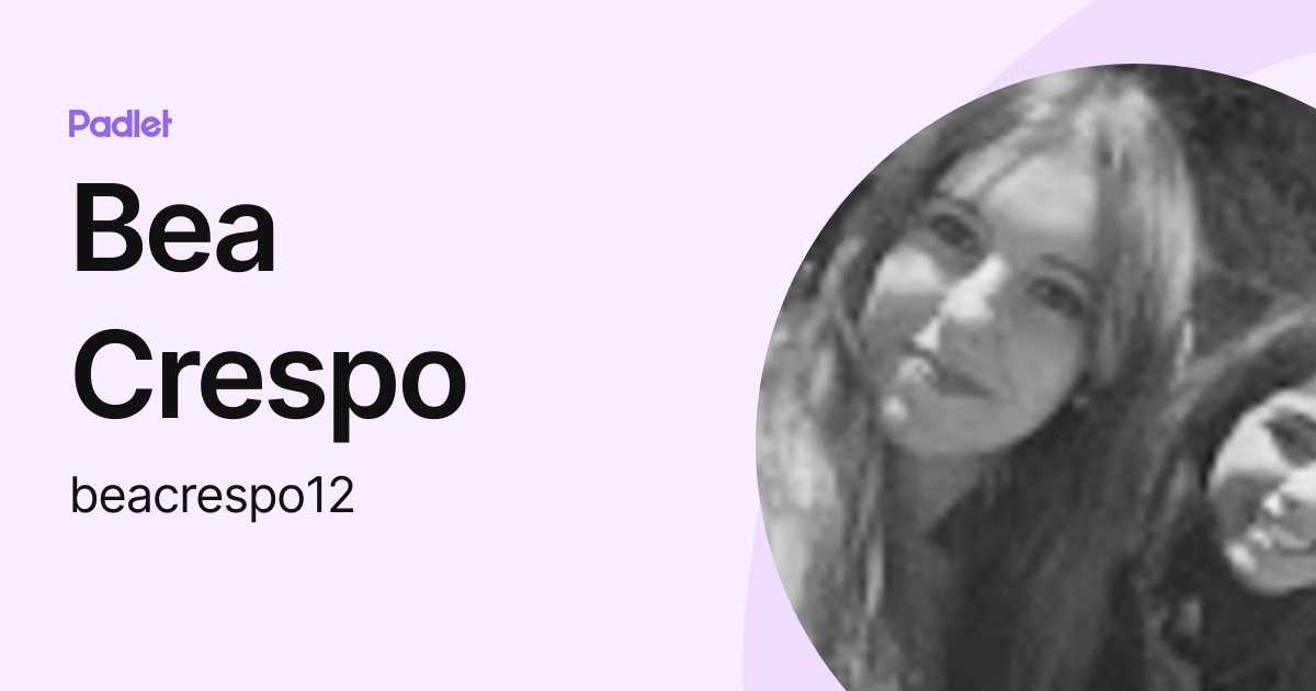 Bea Crespo (beacrespo12) profile | Padlet