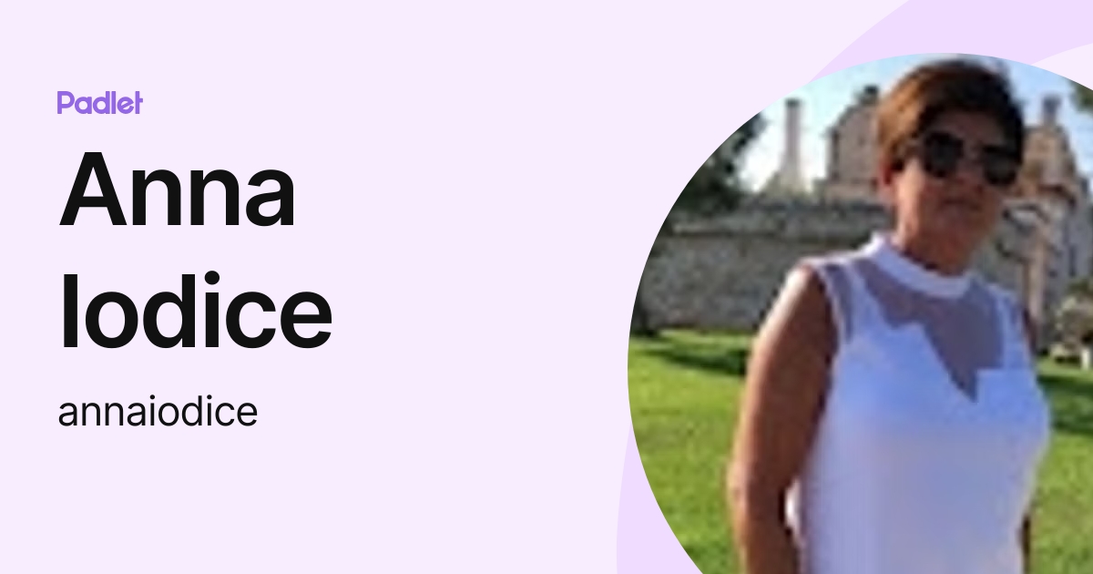 Anna Iodice (annaiodice) profile | Padlet
