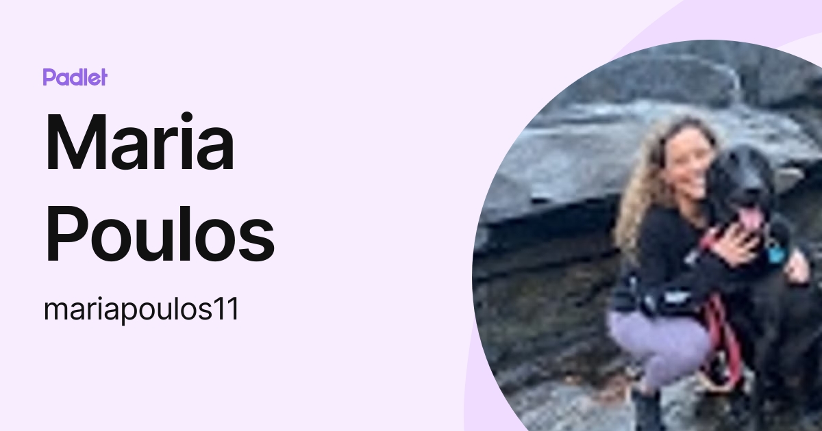 Maria Poulos (mariapoulos11) profile | Padlet