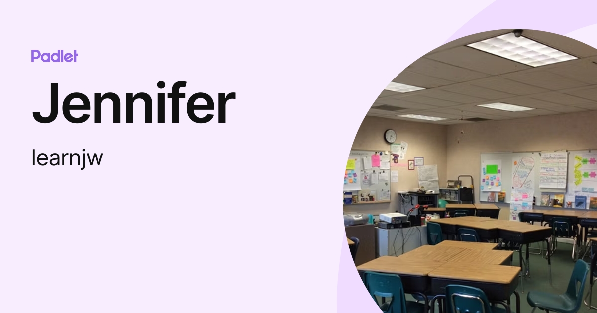 Jennifer (learnjw) profile | Padlet