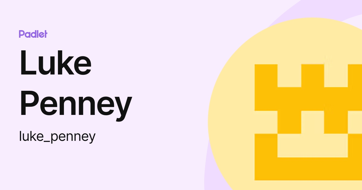 Luke Penney (luke_penney) profile | Padlet