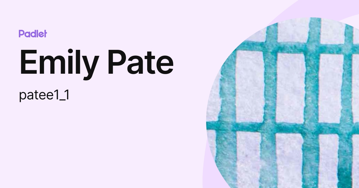 Emily Pate (patee1_1) profile | Padlet