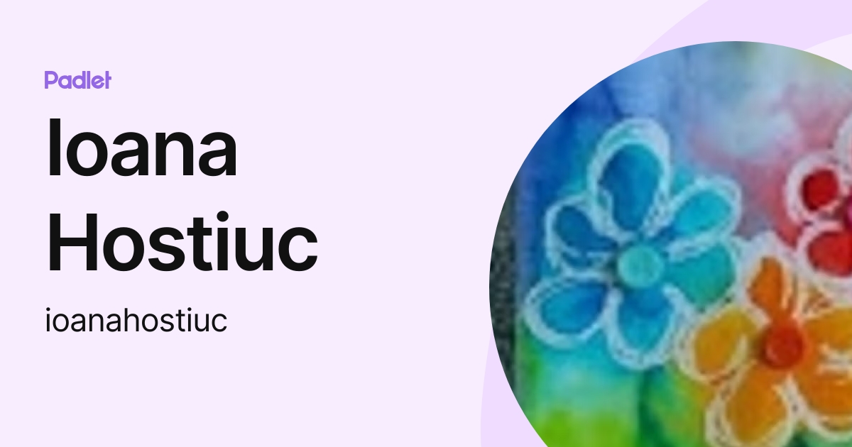 Ioana Hostiuc (ioanahostiuc) profile | Padlet