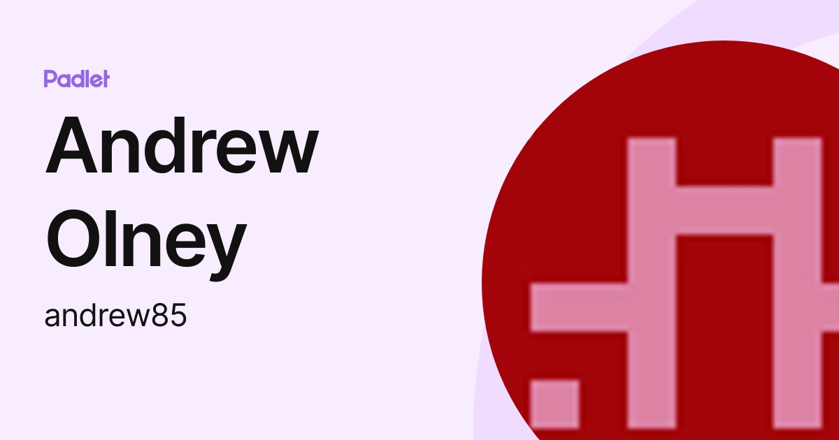 Andrew Olney (andrew85) profile | Padlet