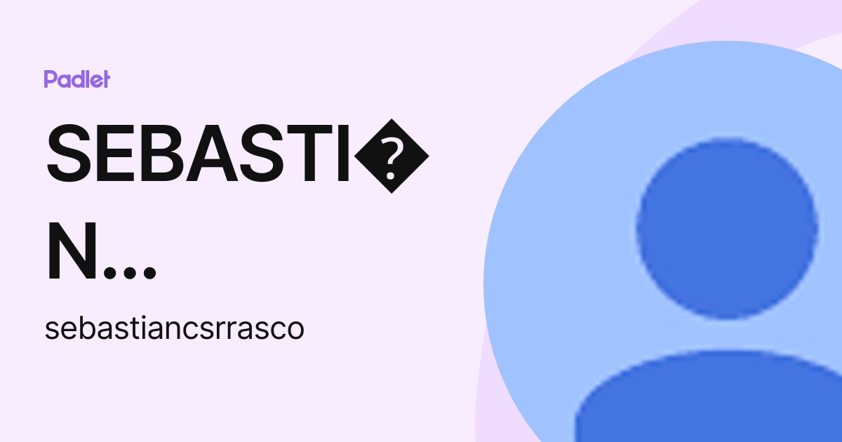 SEBASTI N ENRIQUE CARRASCO CASTRO (sebastiancsrrasco) profile | Padlet