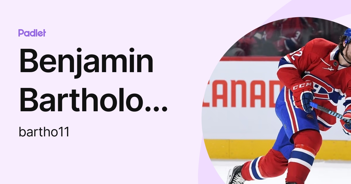 Benjamin Bartholomew (bartho11) profile | Padlet