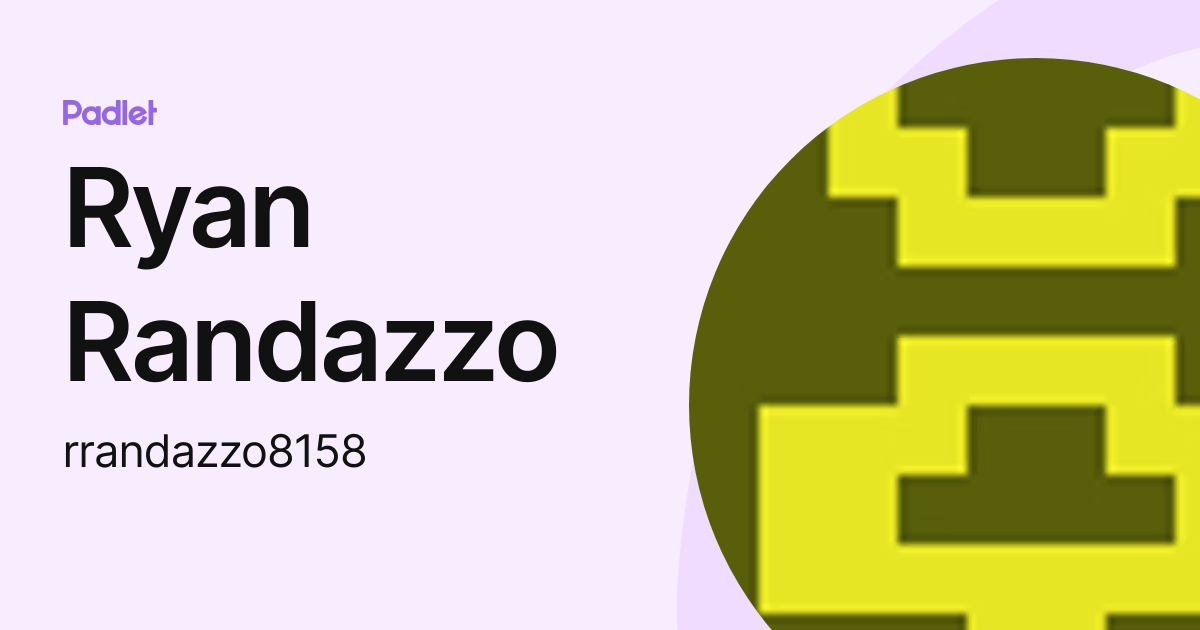 Ryan Randazzo (rrandazzo8158) profile | Padlet