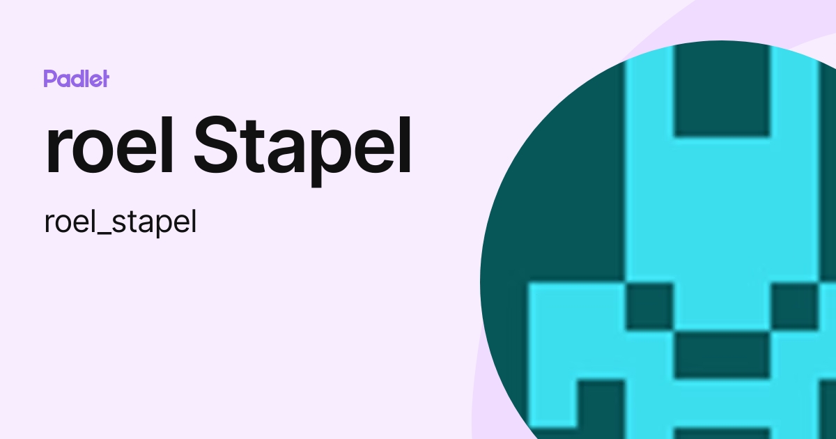 roel Stapel (roel_stapel) profile | Padlet