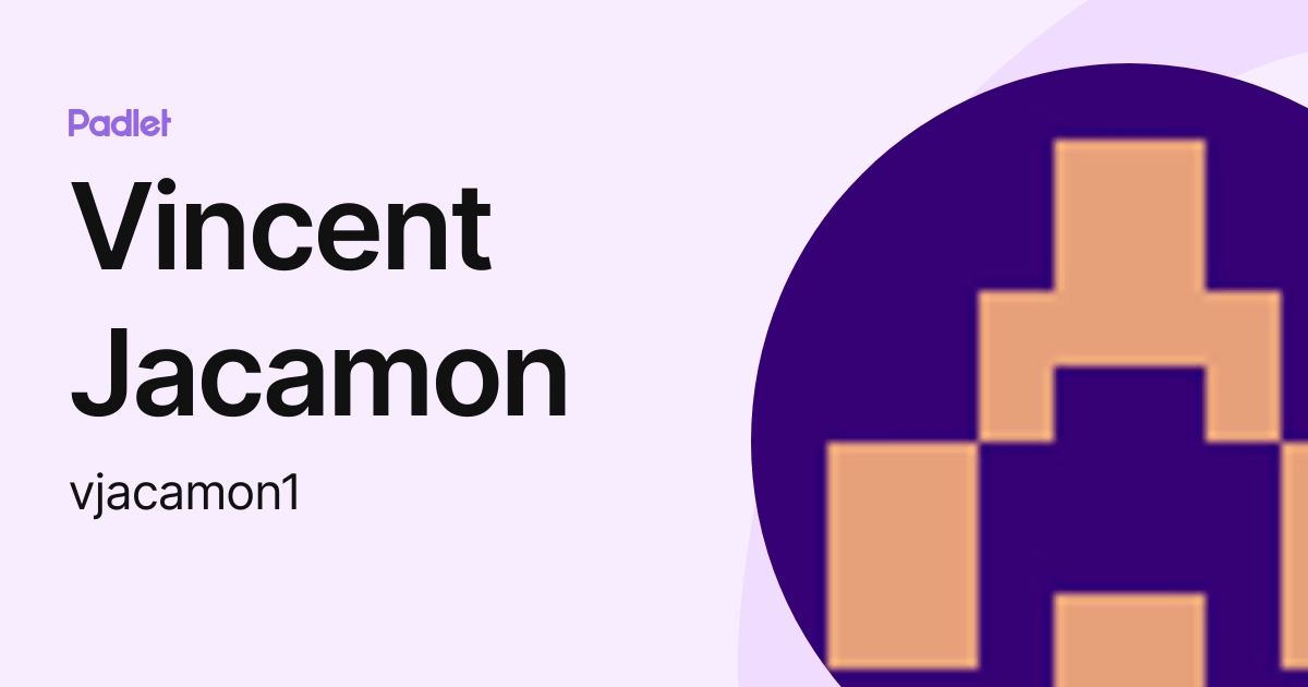 Vincent Jacamon (vjacamon1) profile | Padlet
