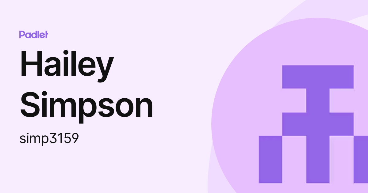Hailey Simpson (simp3159) profile | Padlet