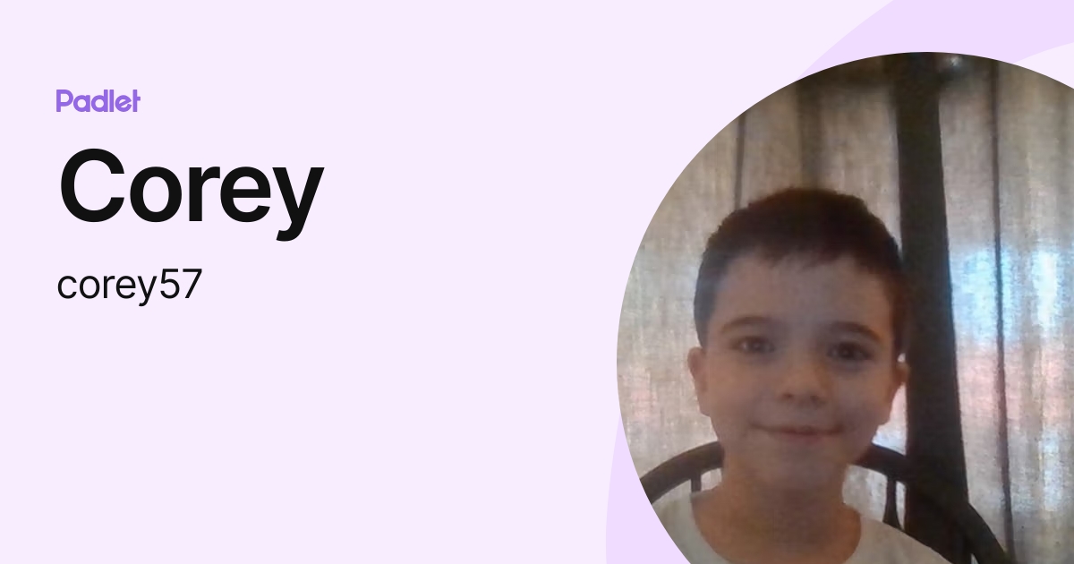 Corey (corey57) profile | Padlet