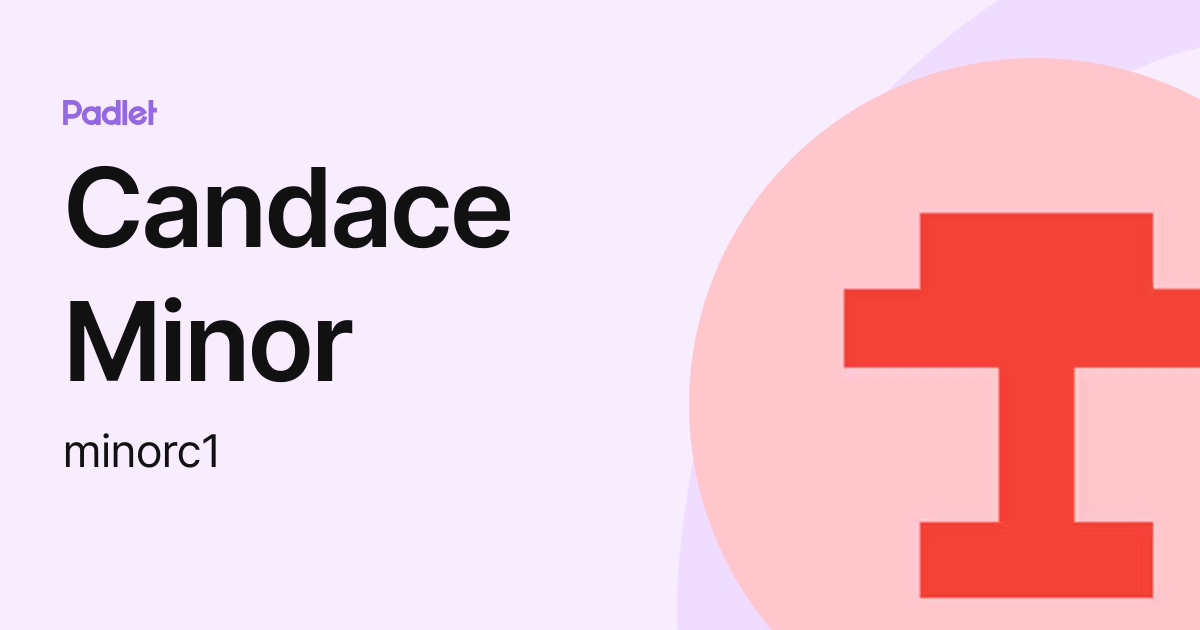 Candace Minor (minorc1) profile | Padlet