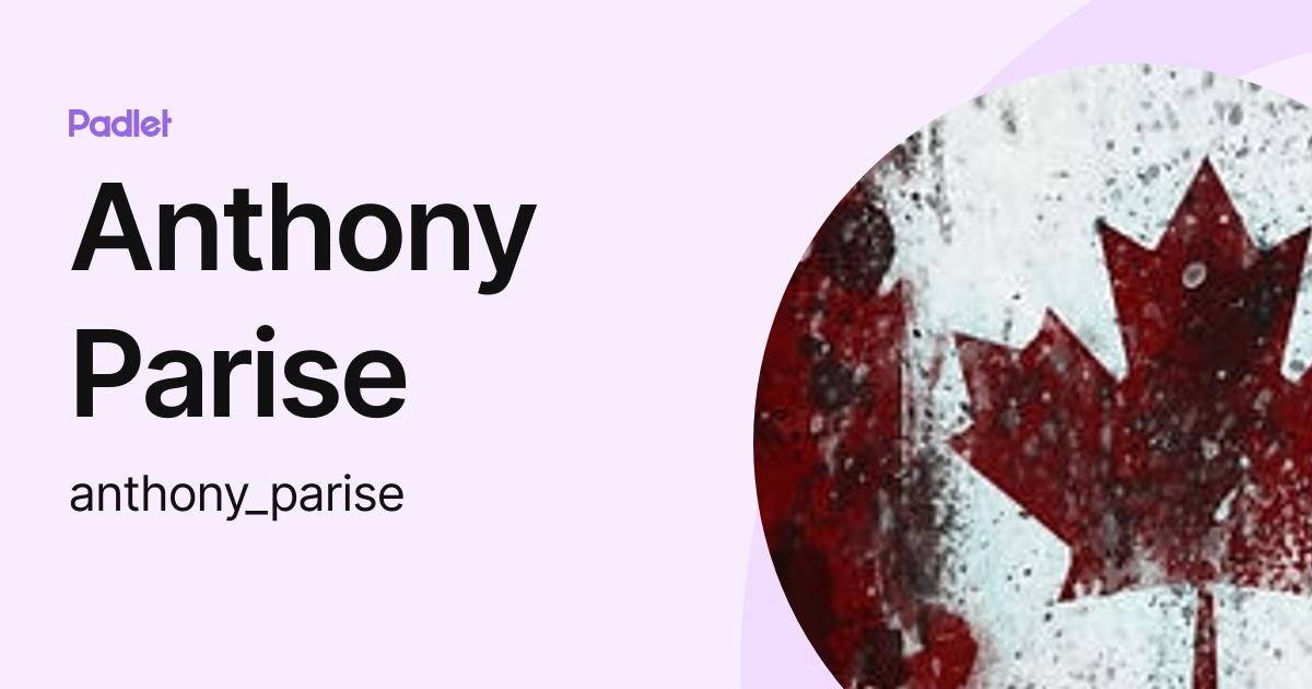 Anthony Parise (anthony_parise) profile | Padlet