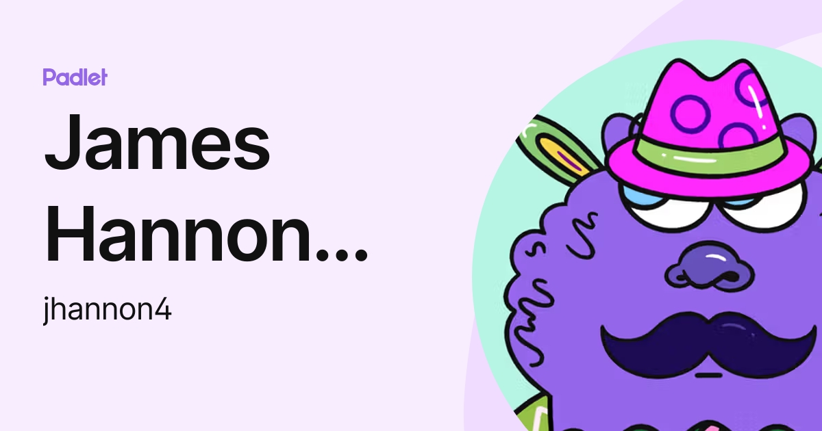 James Hannon '02 (jhannon4) profile | Padlet