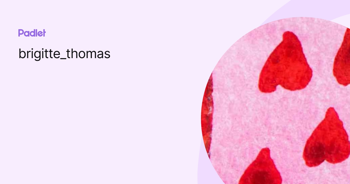 brigitte_thomas profile | Padlet