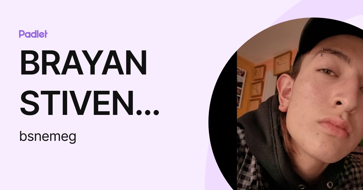 BRAYAN STIVEN NEME GUIO (bsnemeg) profile | Padlet