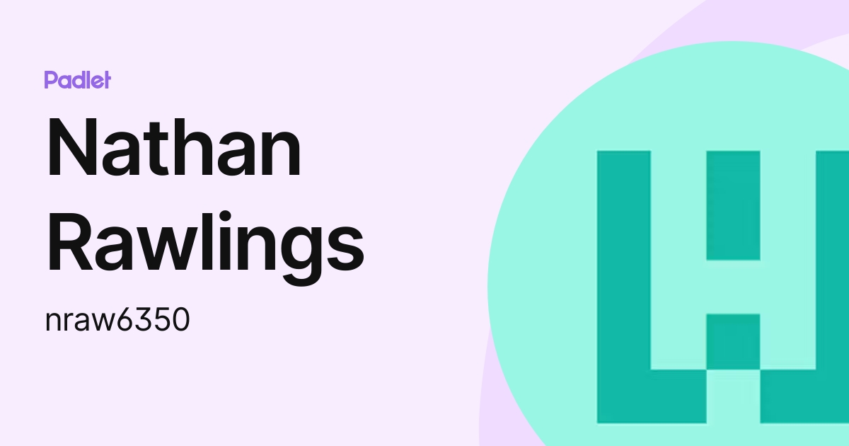 Nathan Rawlings (nraw6350) profile | Padlet