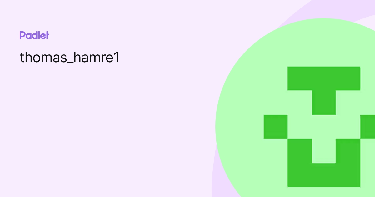 thomas_hamre1 profile | Padlet