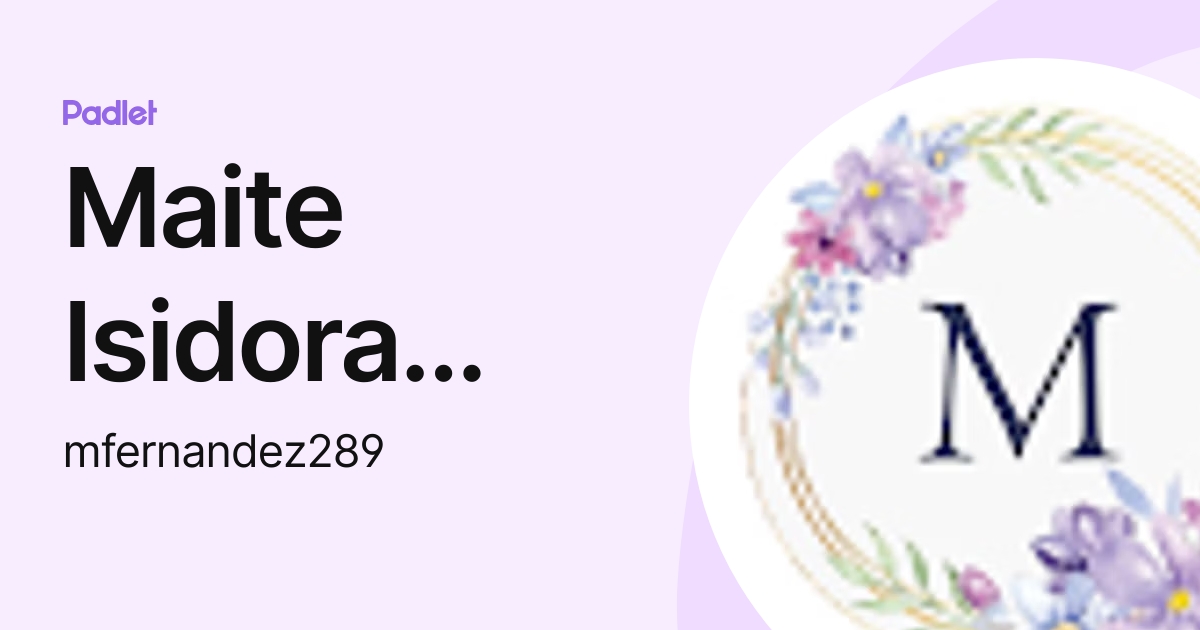 Maite Isidora Fernández Fuentealba (Alumno LBT) (mfernandez289) profile ...