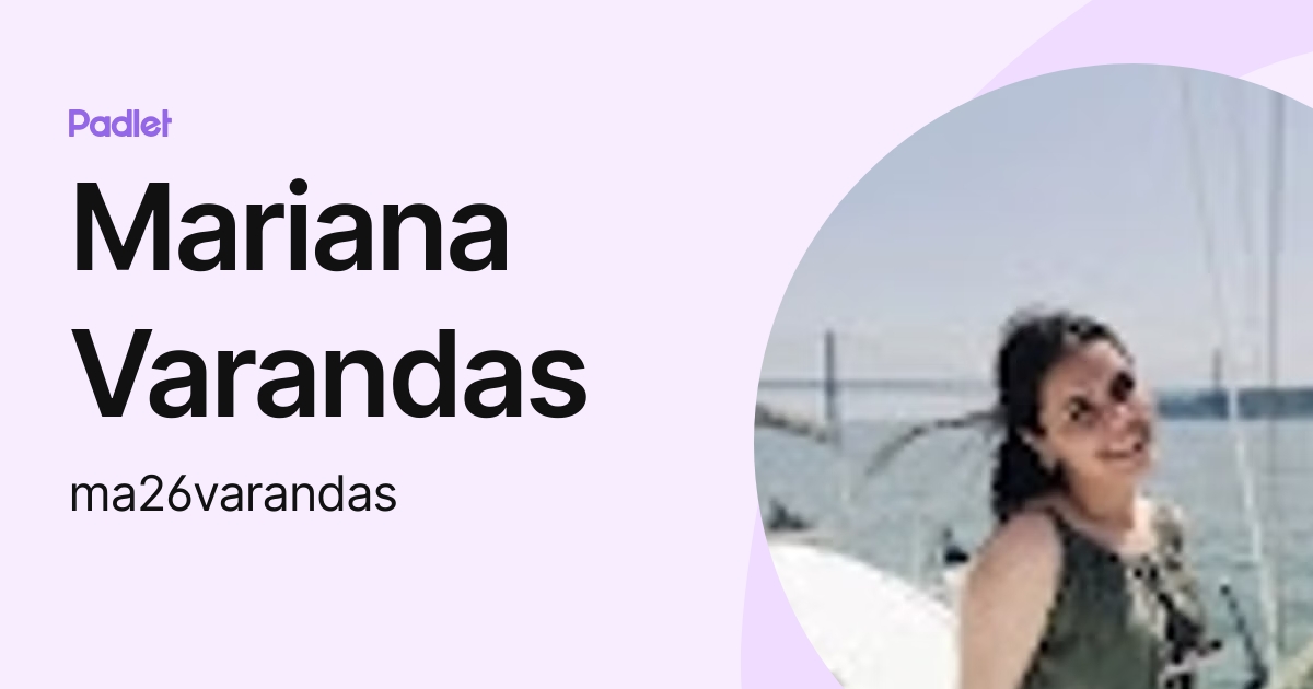 Mariana Varandas (ma26varandas) profile | Padlet