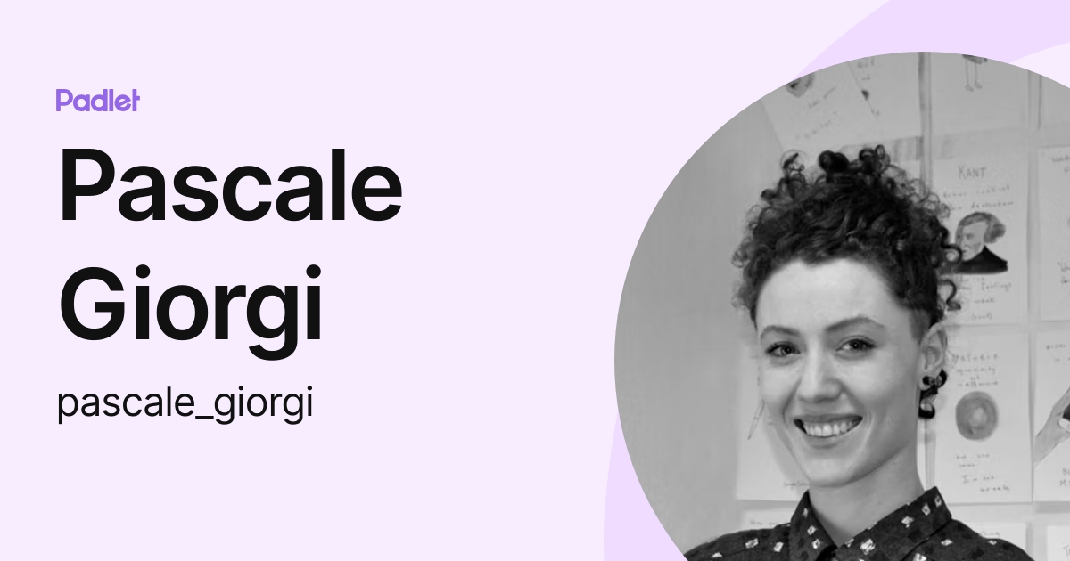 Pascale Giorgi (pascale_giorgi) profile | Padlet